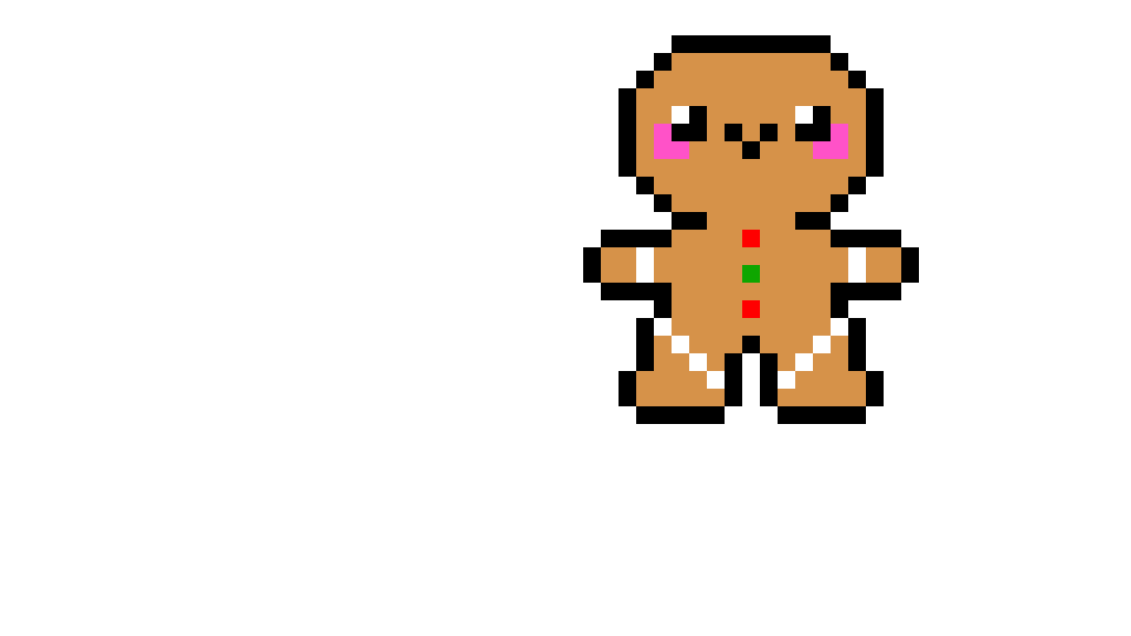 Pixilart - Gingerbread Cookie by JDAJJJ