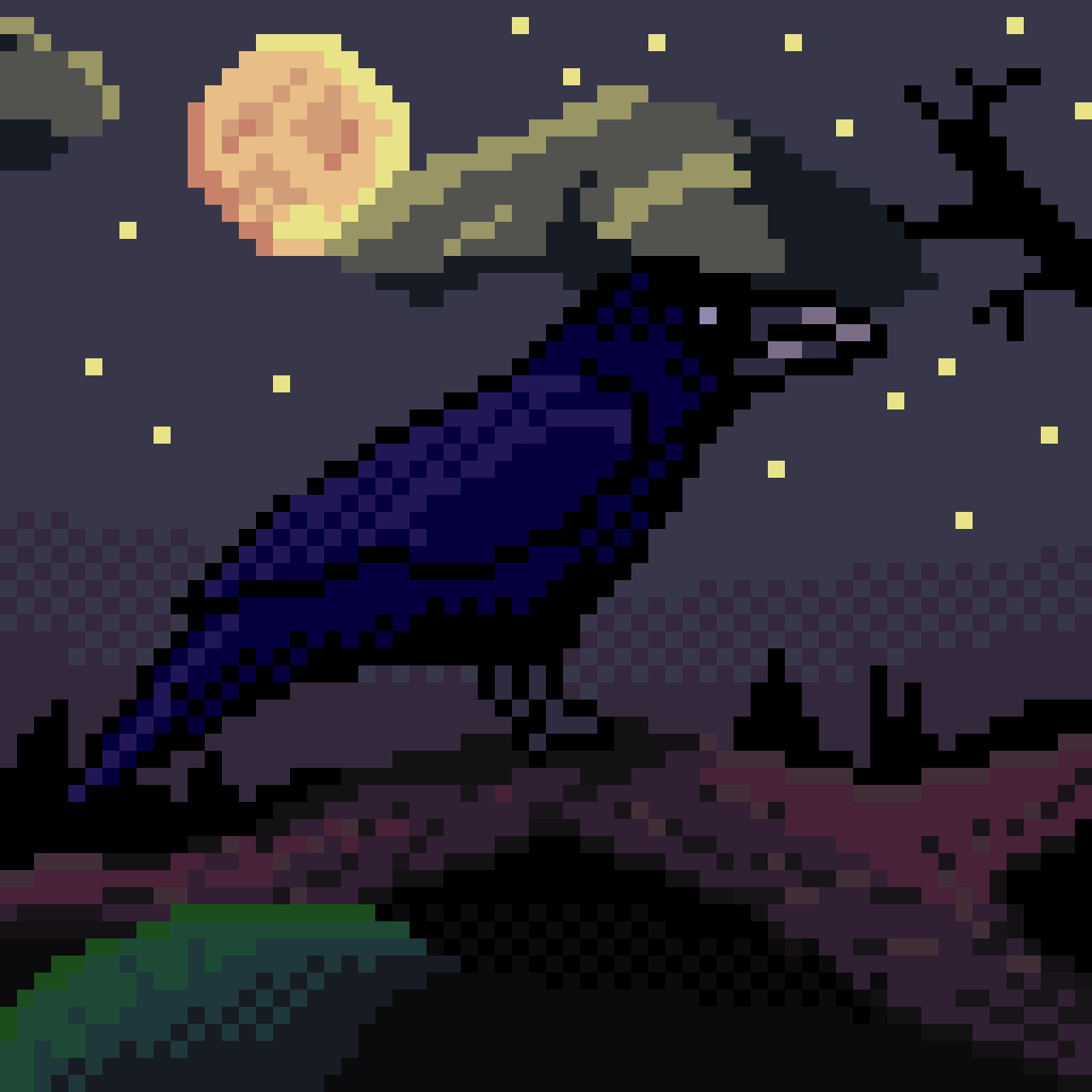 Pixilart - Raven by Monk-of-venom