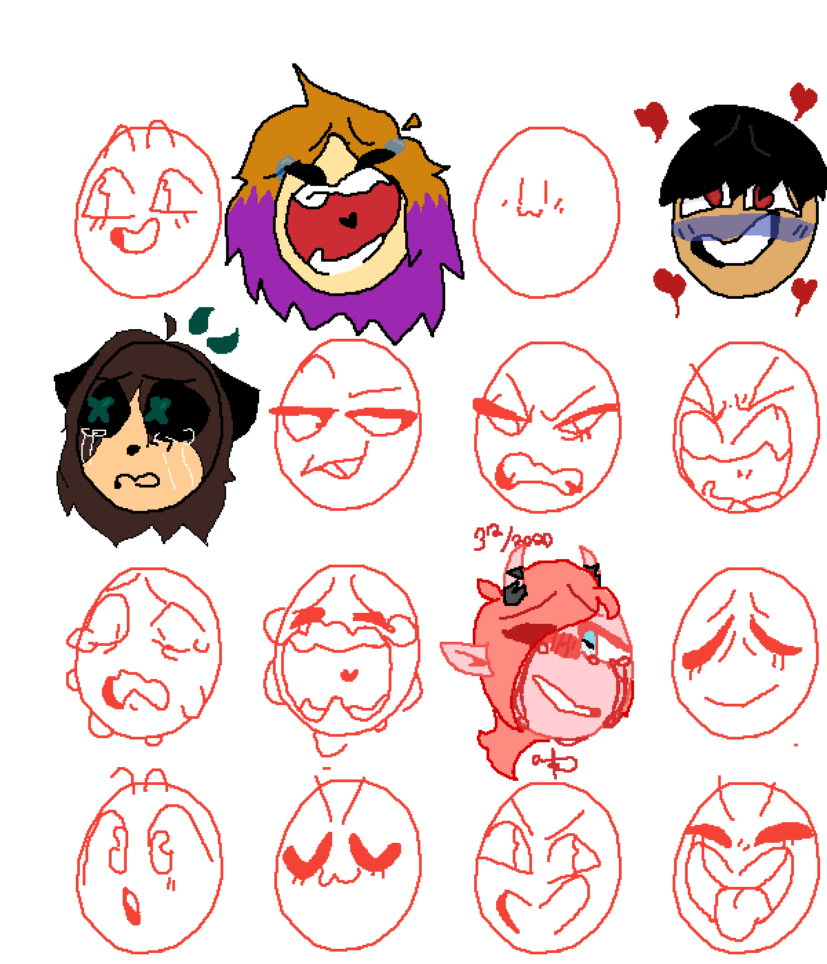 Editing I made the demon uwu - Free online pixel art drawing tool ...