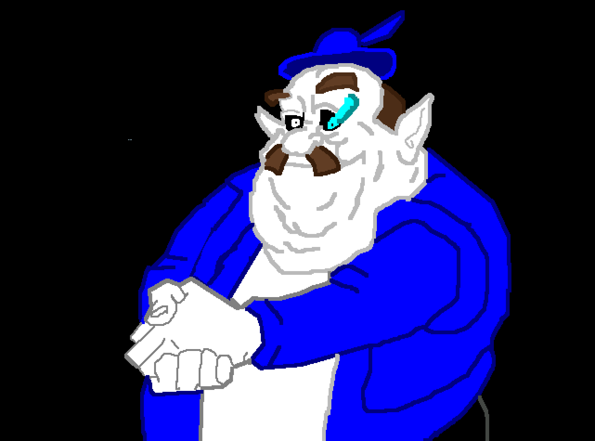 Pixilart - morshu sans by STUPIDRT