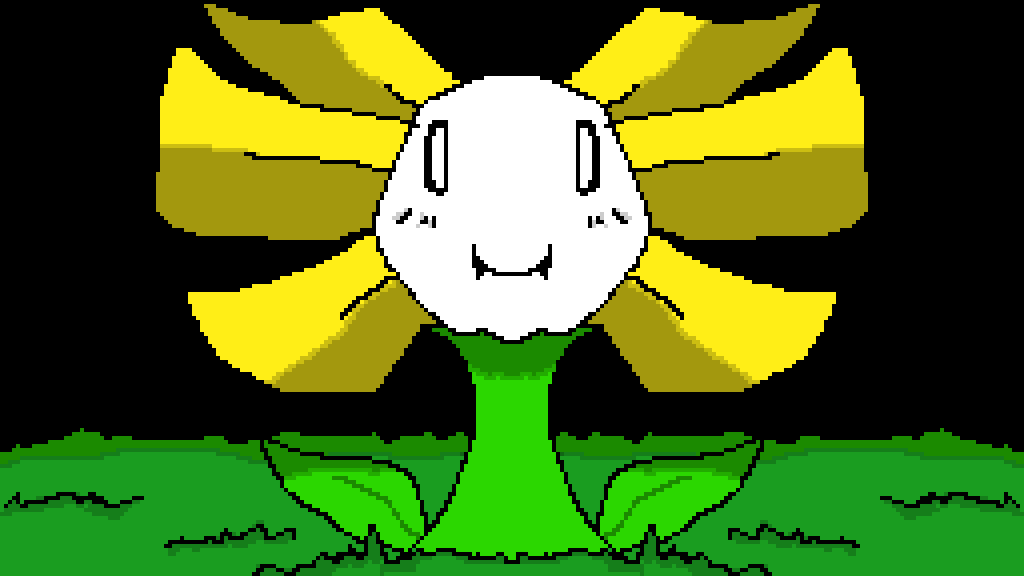 Pixilart - Flowey the Flower by SmokeyTheMenish