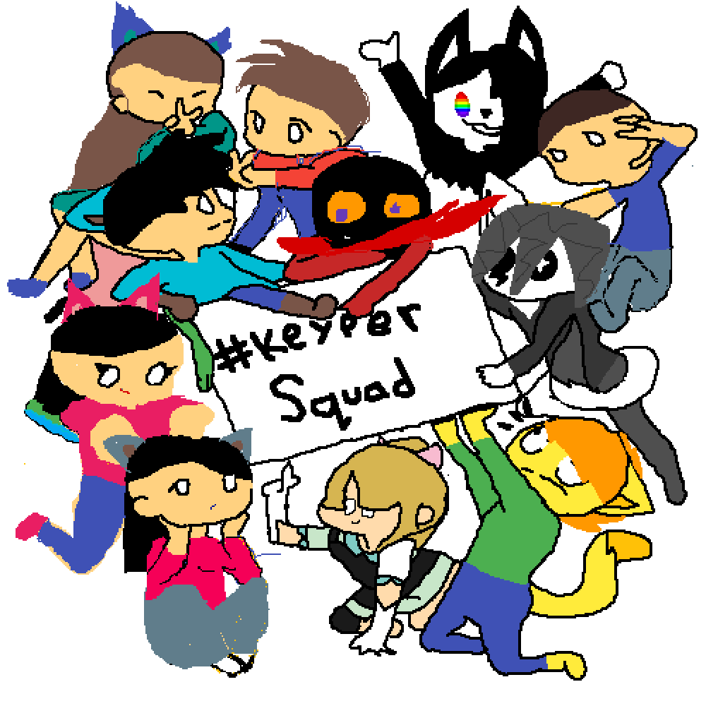 Editing My friends - Free online pixel art drawing tool - Pixilart