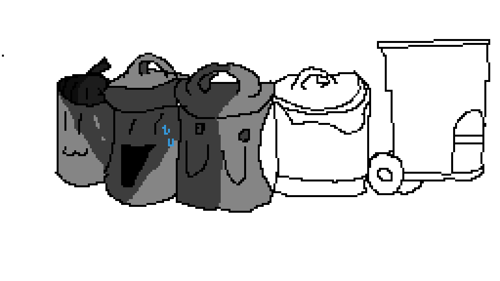 Editing Trash gang colab. - Free online pixel art drawing tool - Pixilart
