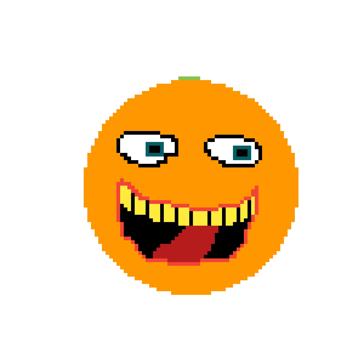Editing annoying orange - Free online pixel art drawing tool - Pixilart