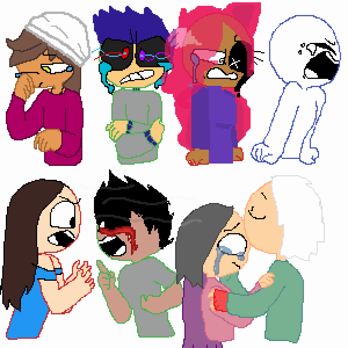 Editing Rib cage Girl - Free online pixel art drawing tool - Pixilart