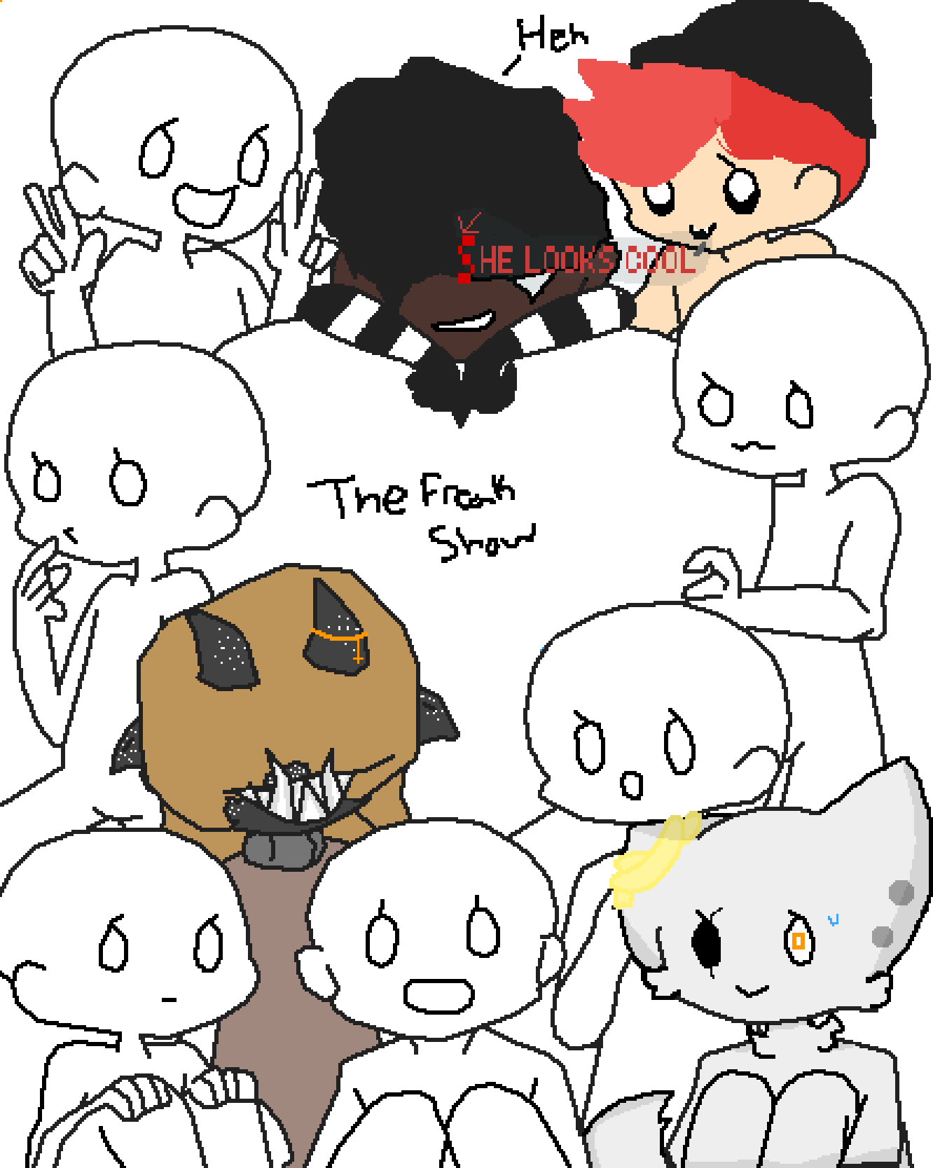 Pixilart - The Freak show by Ice-Bell