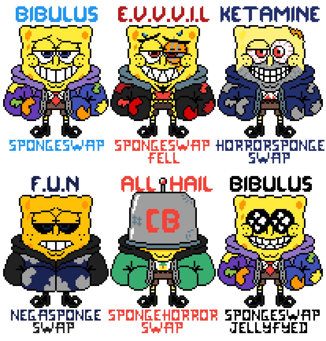 Pixilart - SpongeSwap Spongebob AUs by fusion12345