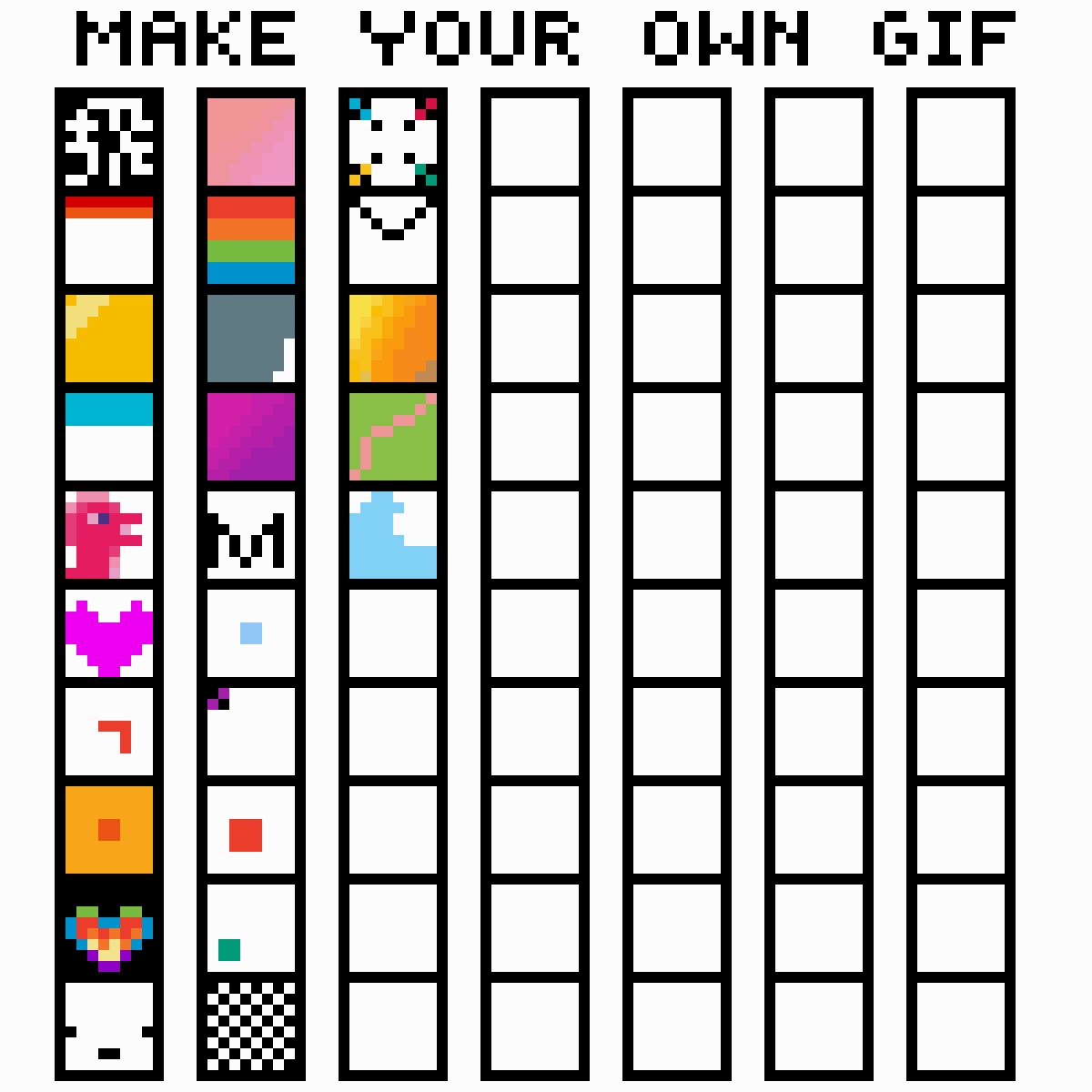 Editing Make A Gif - Free online pixel art drawing tool - Pixilart