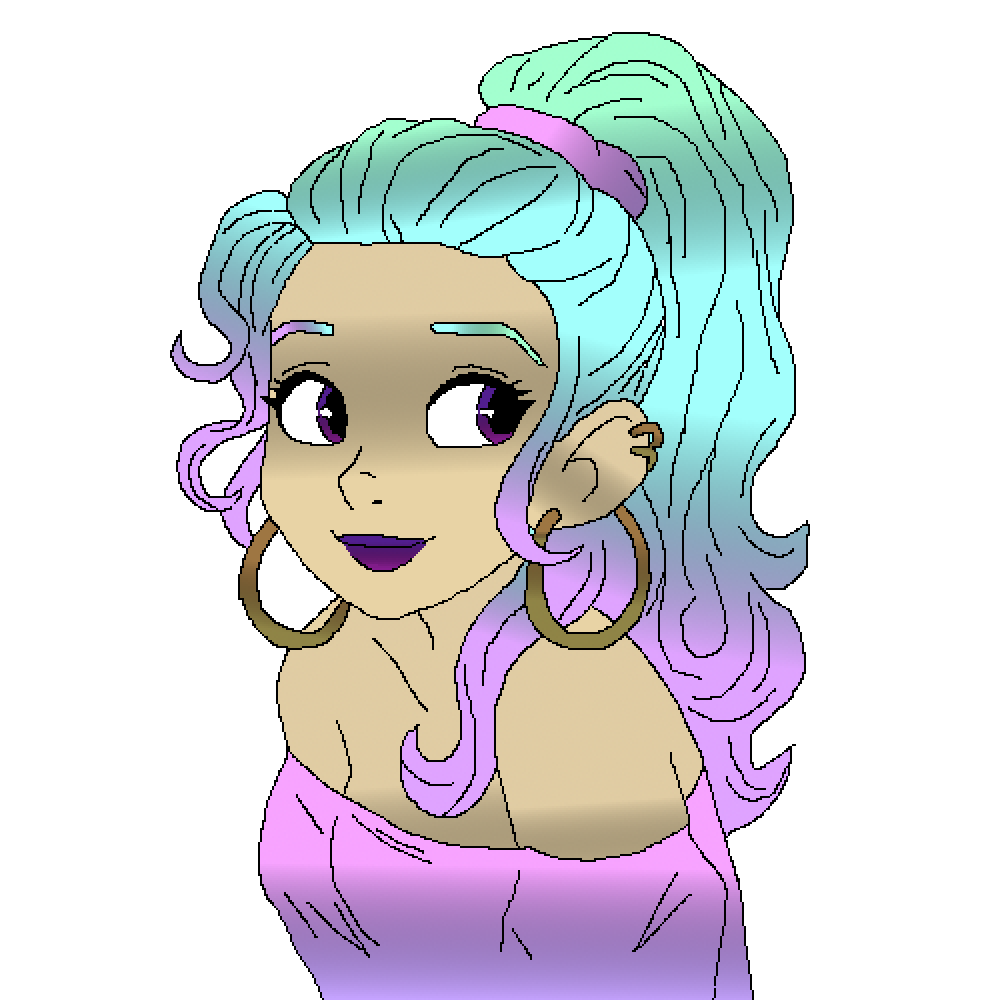 Pixilart - Gradient girl by AudOneOut