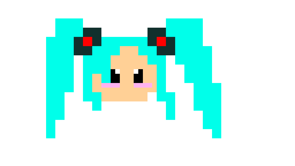 Pixilart - Hatsune Miku by Anonymous