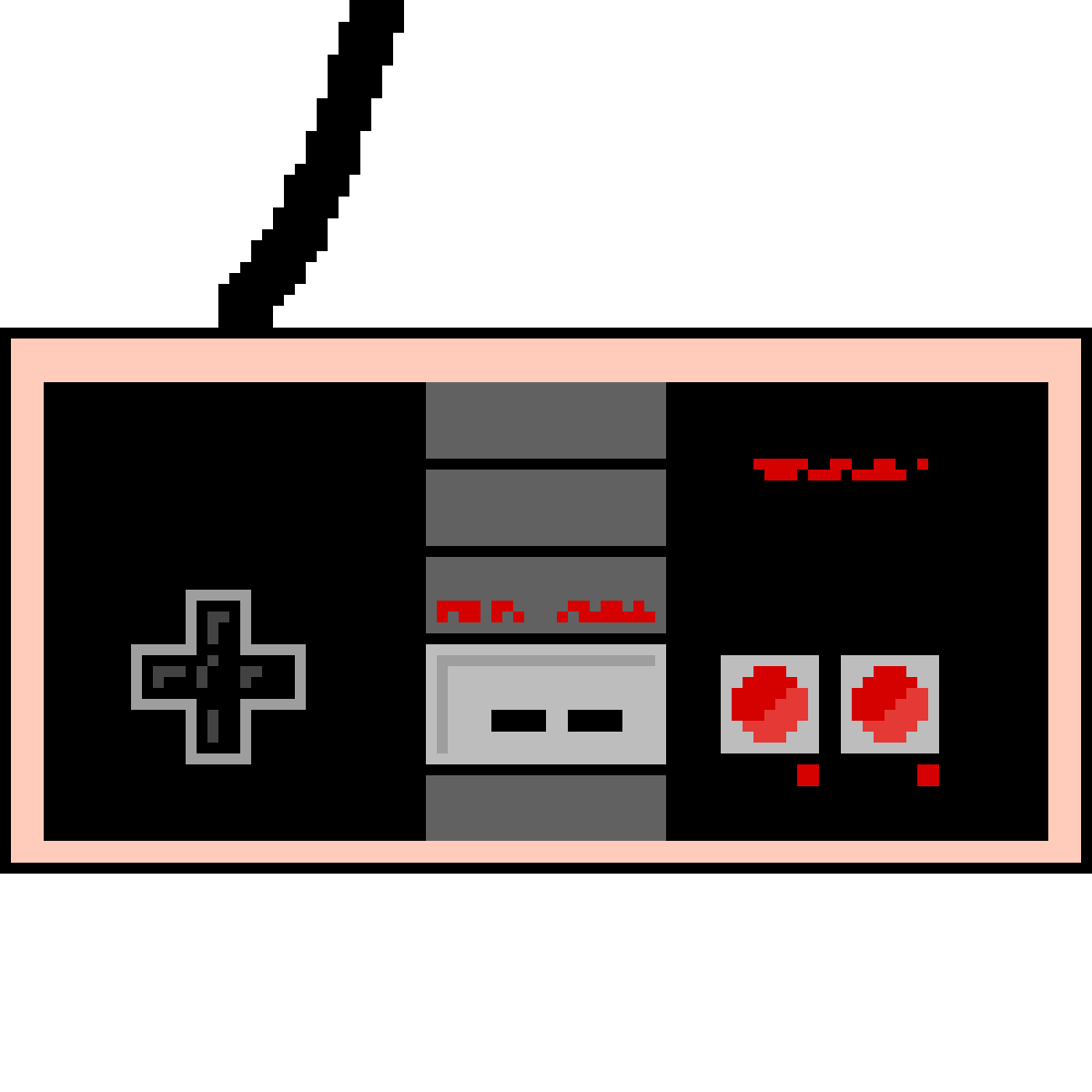 Pixilart - NES controller by Owen723