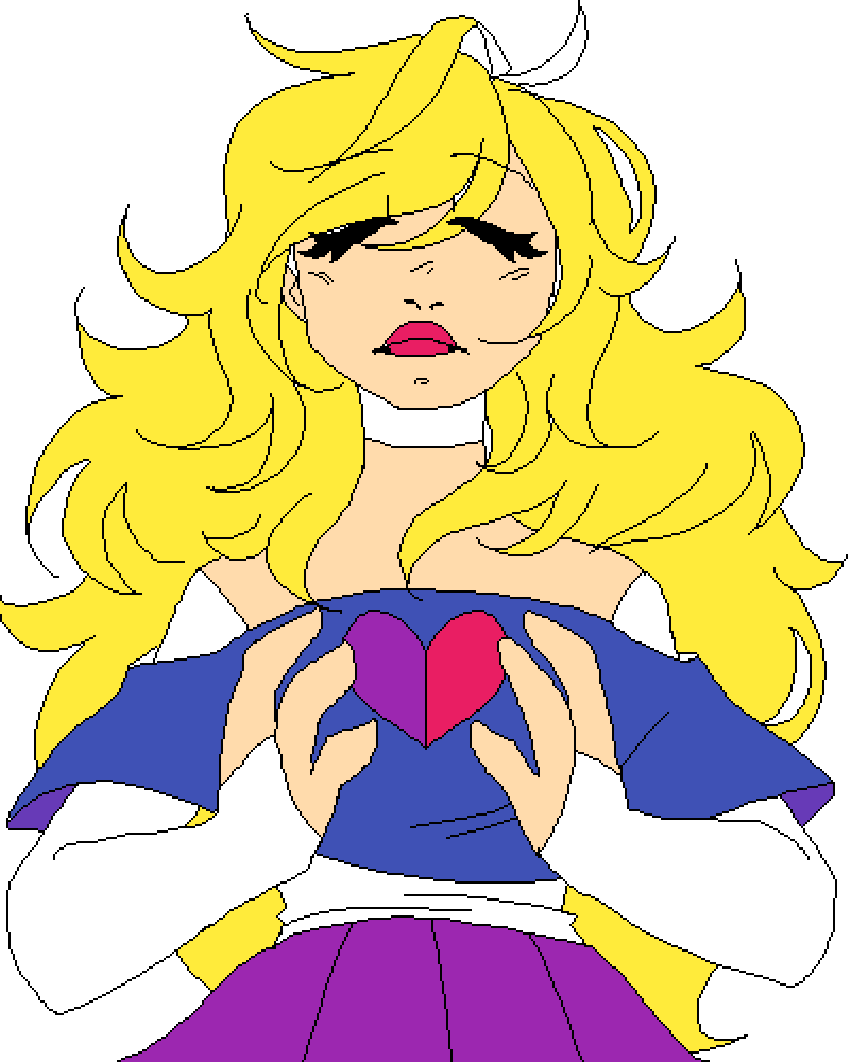 Editing Ballora Mrs afton - Free online pixel art drawing tool - Pixilart