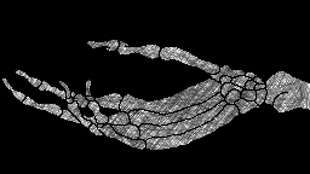 Pixilart - skeleton hand by Raven-Shadow