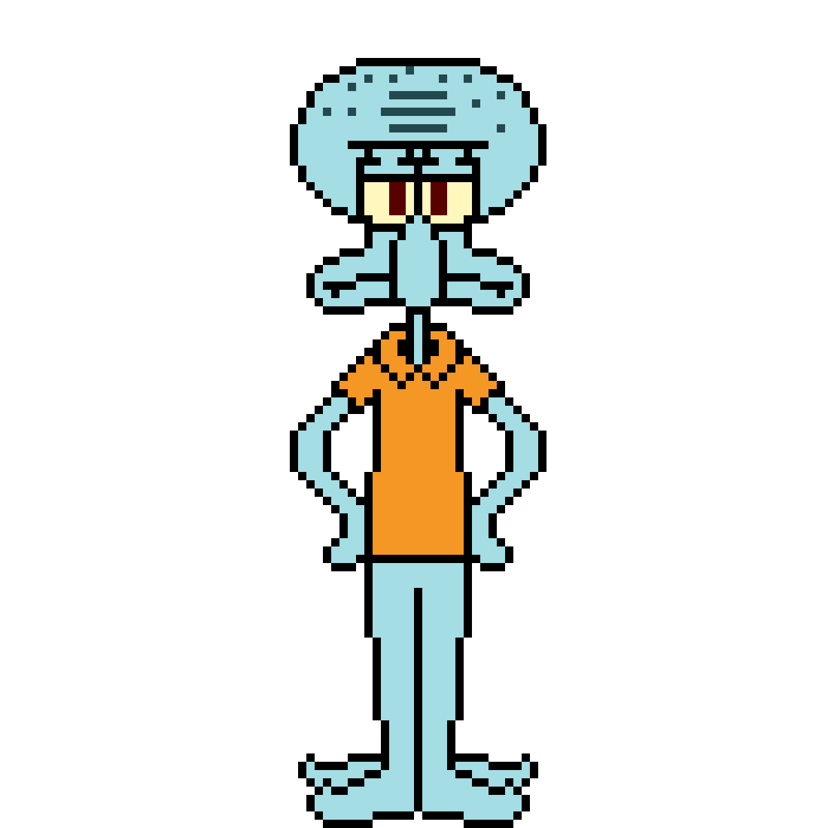 Pixilart - Squidward by AnishPixilart