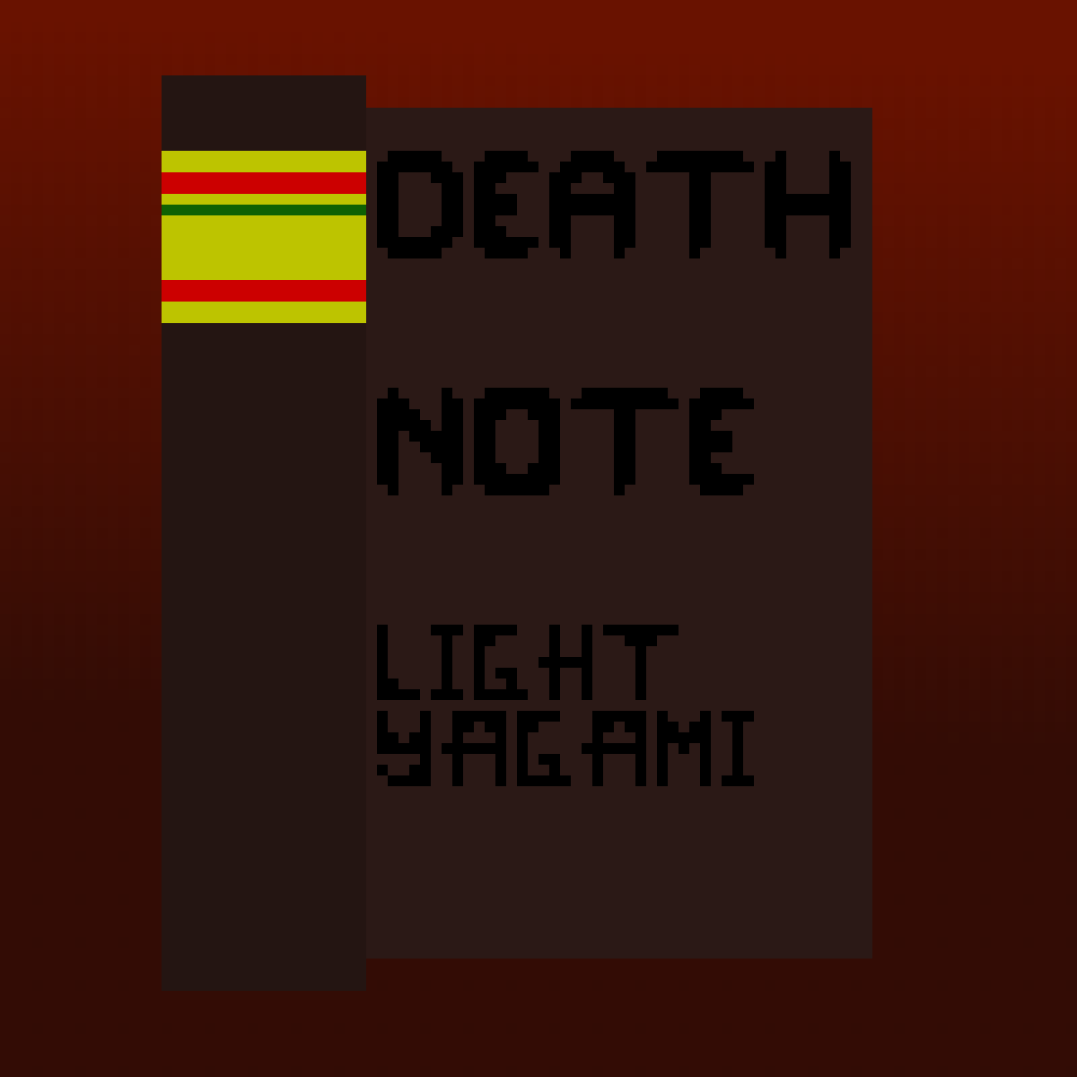 Editing Death Note Notebook - Free online pixel art drawing tool - Pixilart