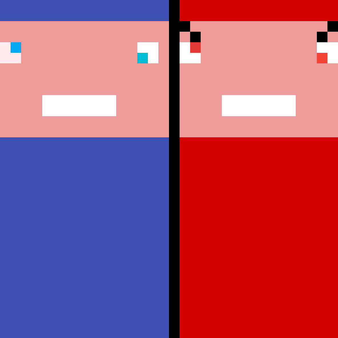 Pixilart - good noob vs evil noob by jeremyknight123