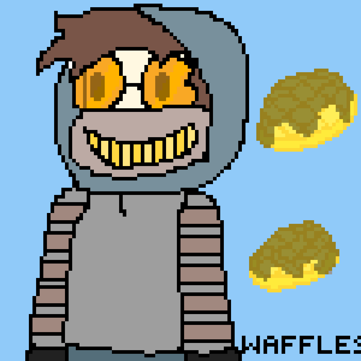 Pixilart - Ticci Toby and Waffles by Anonymous