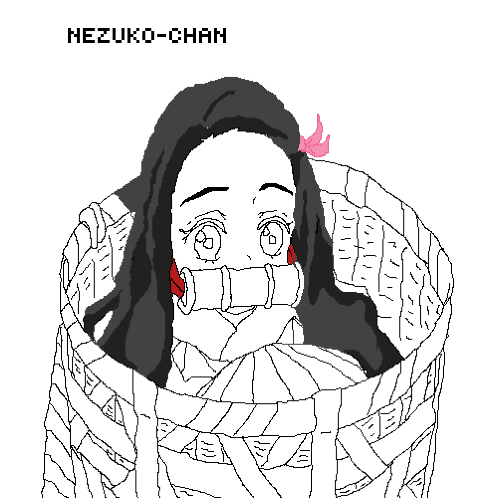 Pixilart - Nezuko Base by baby-aries