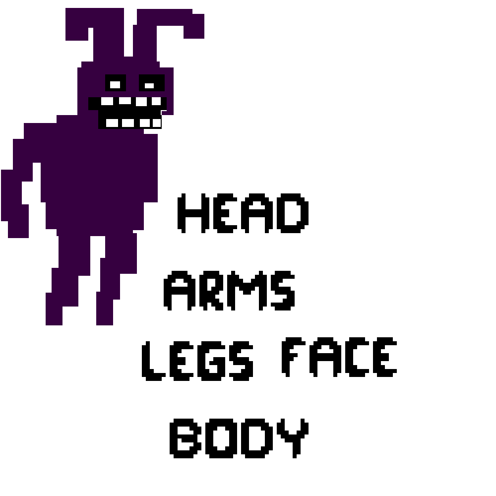 Pixilart - shadow bonnie Sprite forr by Insomniaartist