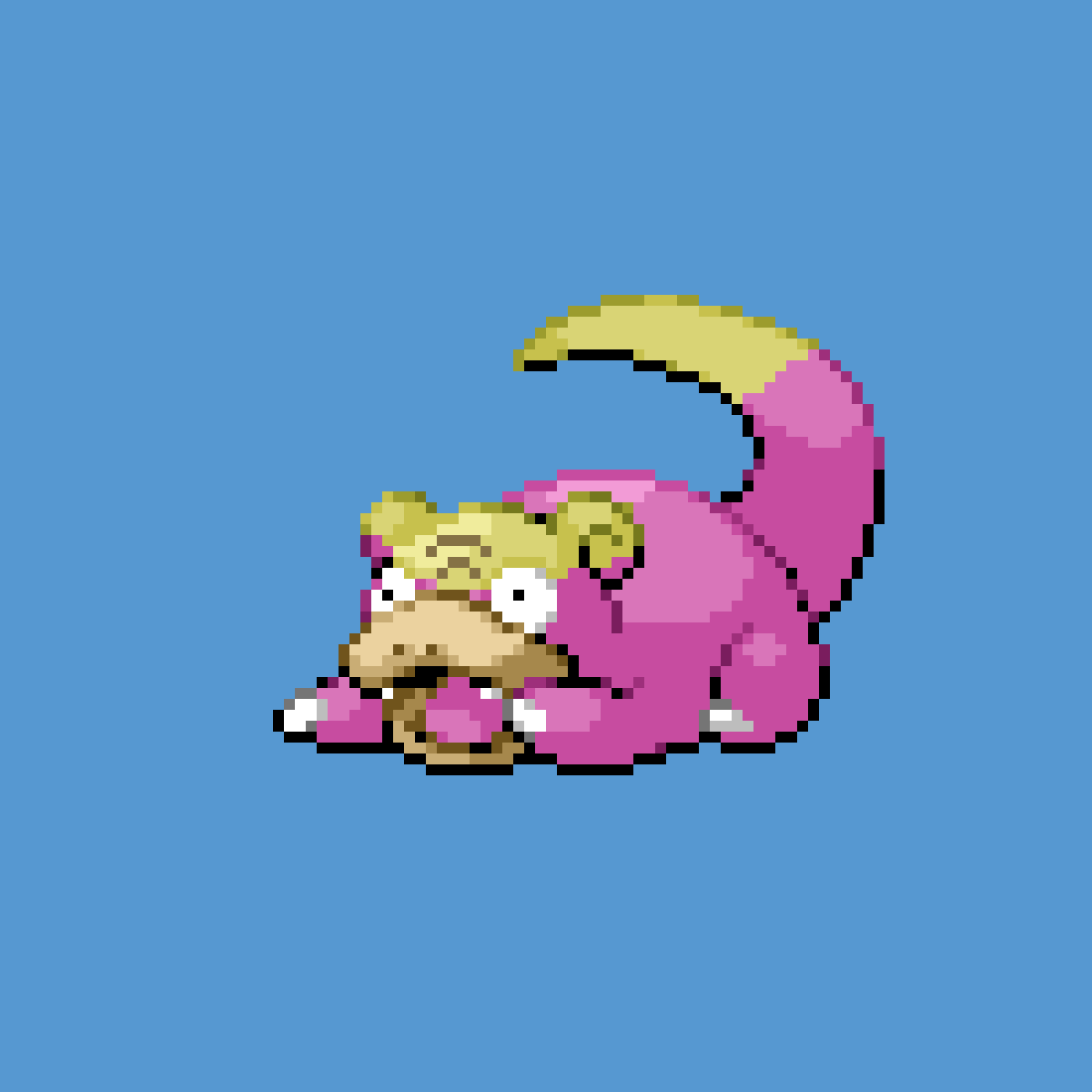 Pixilart - Galarian Slowpoke by TrainerGhost24