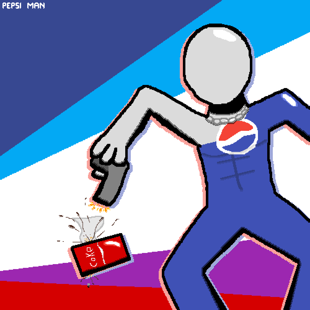 Pixilart - PEPSI MAN by AWalnut