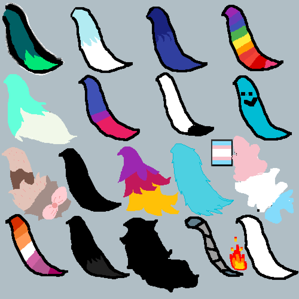 Editing Tail - Free online pixel art drawing tool - Pixilart