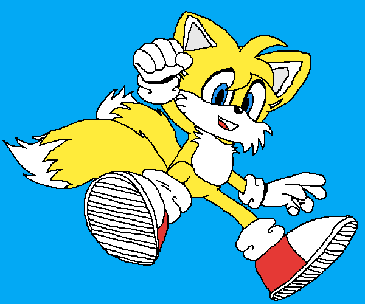 Pixilart - morden tails the fox by Spider-in-black