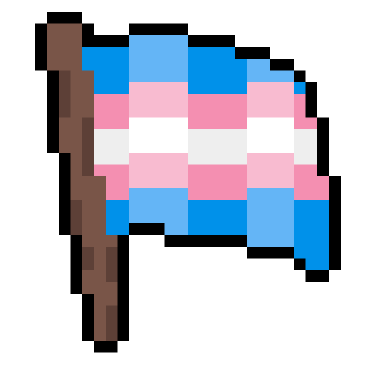 Pixilart - 3 Transgender flag by Thirust