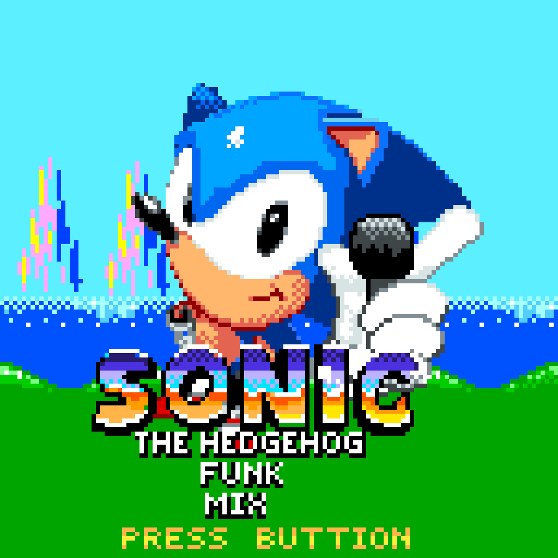 Pixilart - sonic th funk mix by RafaStudios2025