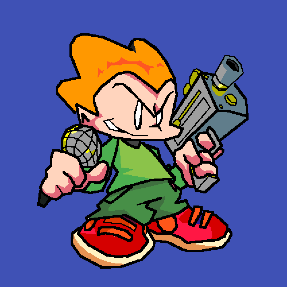 Pixilart - FNF pico by FandomDrew