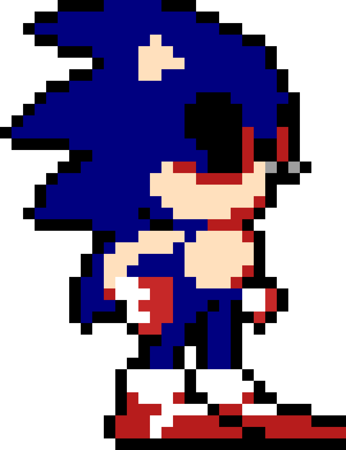 Editing sonic exe - Free online pixel art drawing tool - Pixilart
