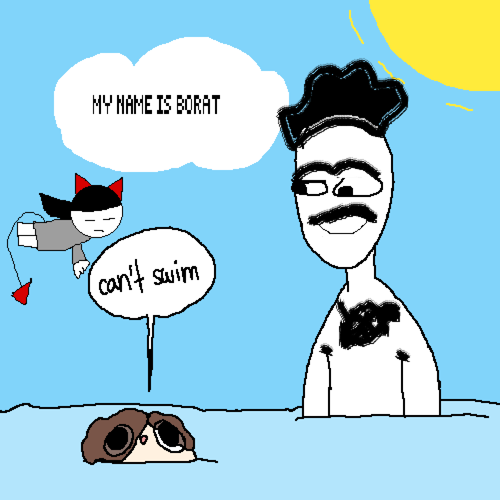 Editing borat NOOOO - Free online pixel art drawing tool - Pixilart