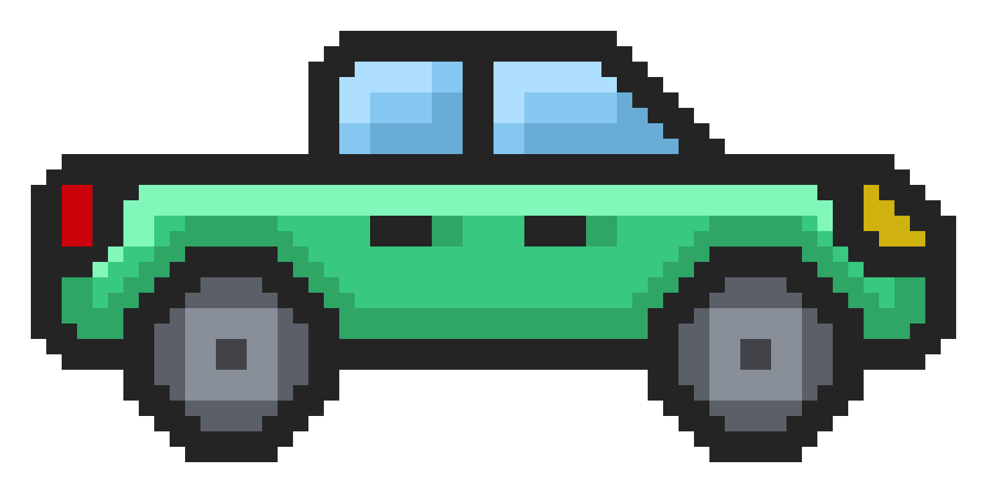 Pixilart - Green Pixel Art Pickup by AmytoorMarn