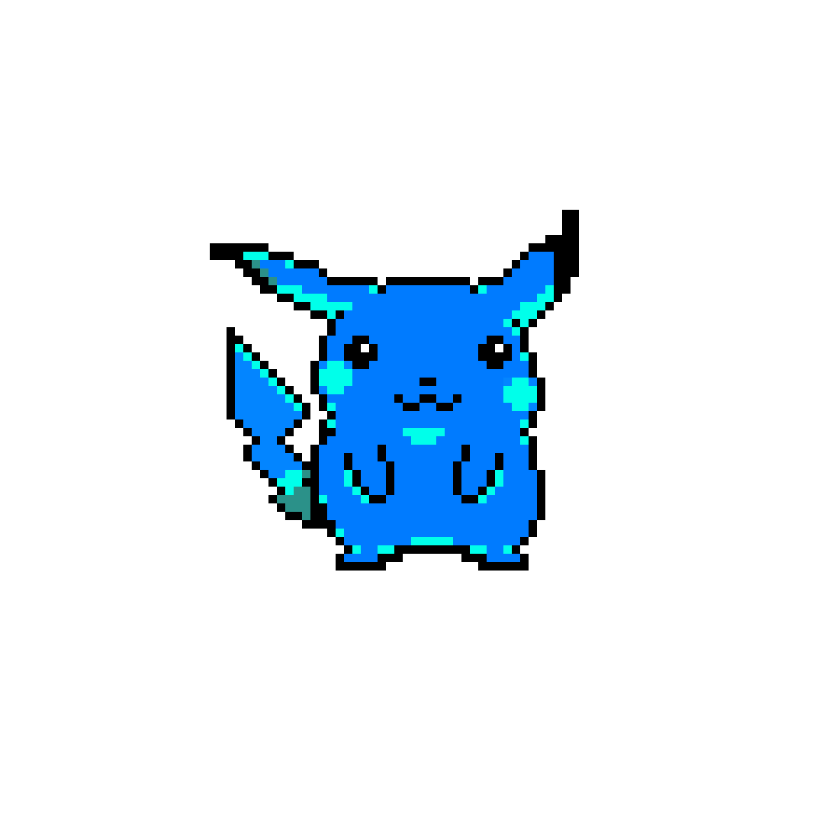 Editing blue pika - Free online pixel art drawing tool - Pixilart