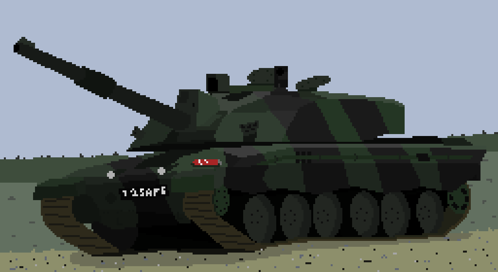 Pixilart - Challenger II - Modern day tank by AussieWirraway