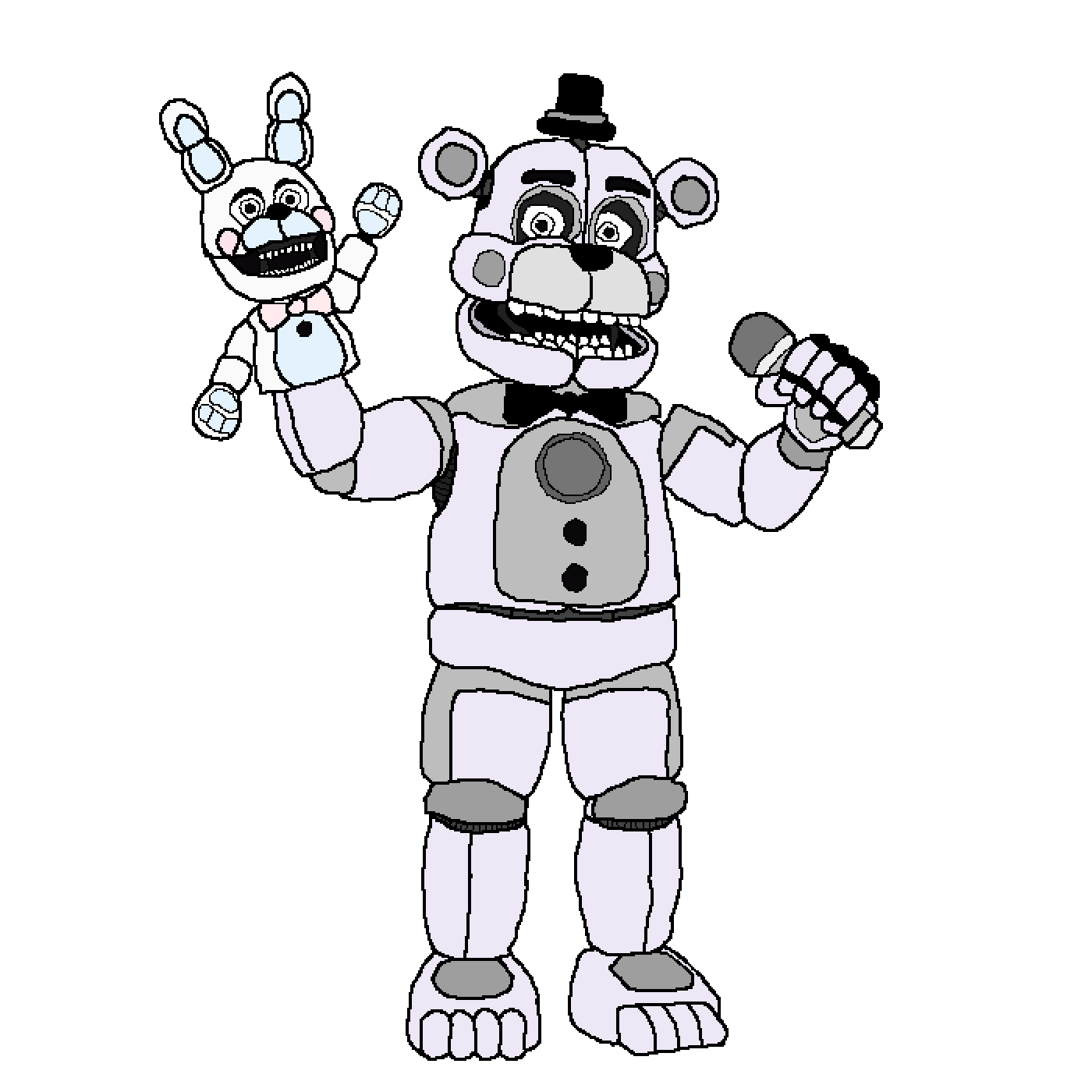 Pixilart - Funtime Freddy Base by TiredAsHell
