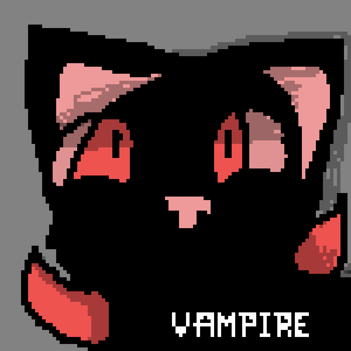 Pixilart - Vampire Cat by XxHawkFlamexX