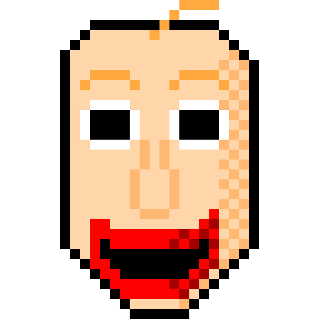 Pixilart - 8bit Baldi face by DatItalianBoiii