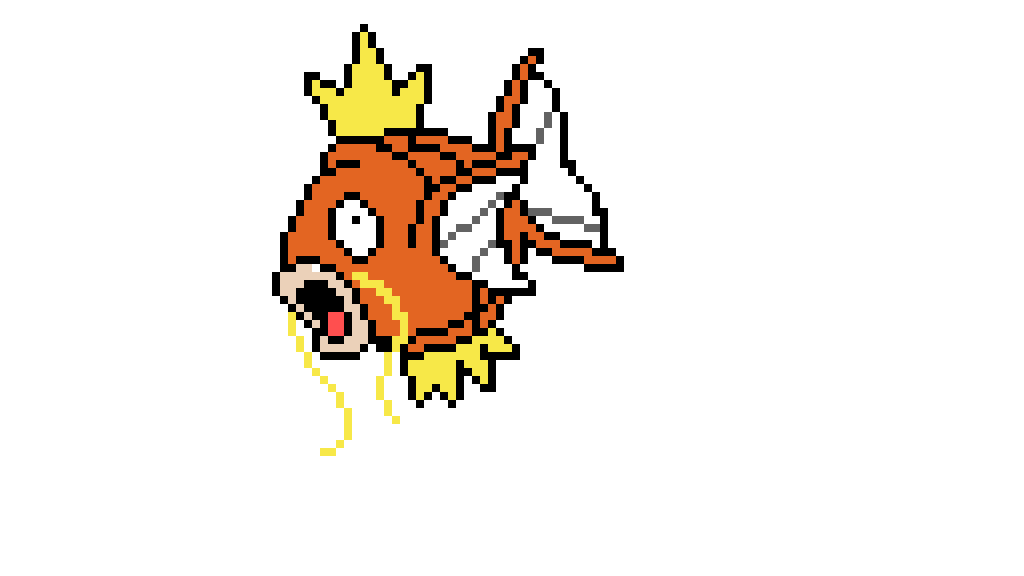 Editing Magikarp - Free online pixel art drawing tool - Pixilart