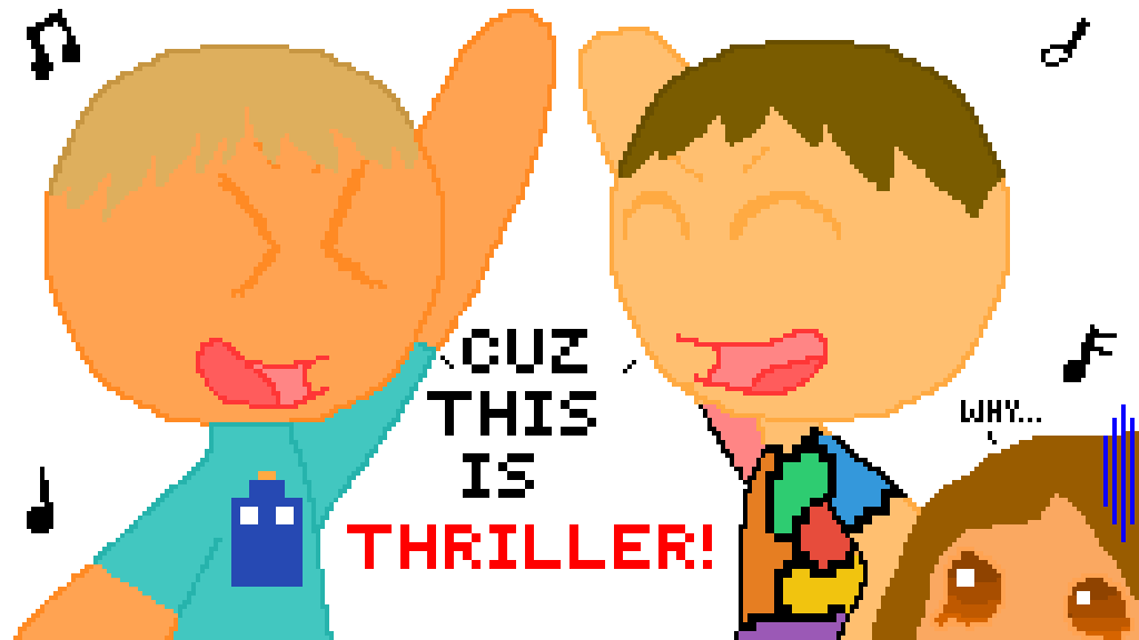 Pixilart - Jammin' Out (Collab) by CuteArt