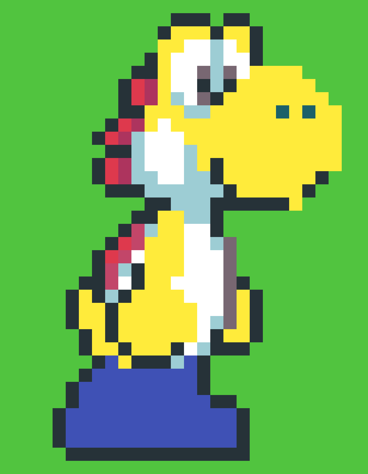 Pixilart - Yellow Yoshi the 12838792 by Dotdotdotdot