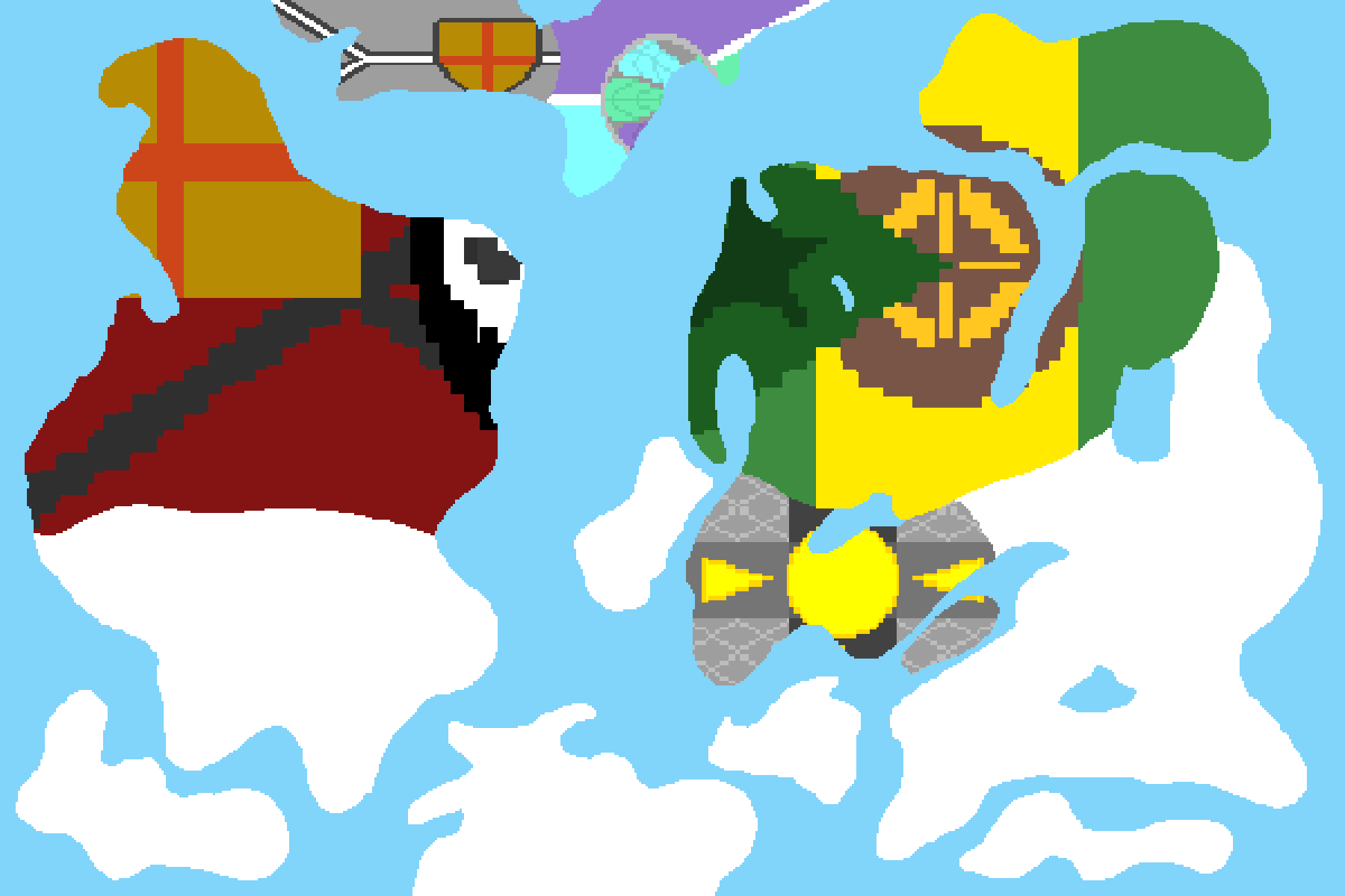 Pixilart - Map of planet X 1 by Magma