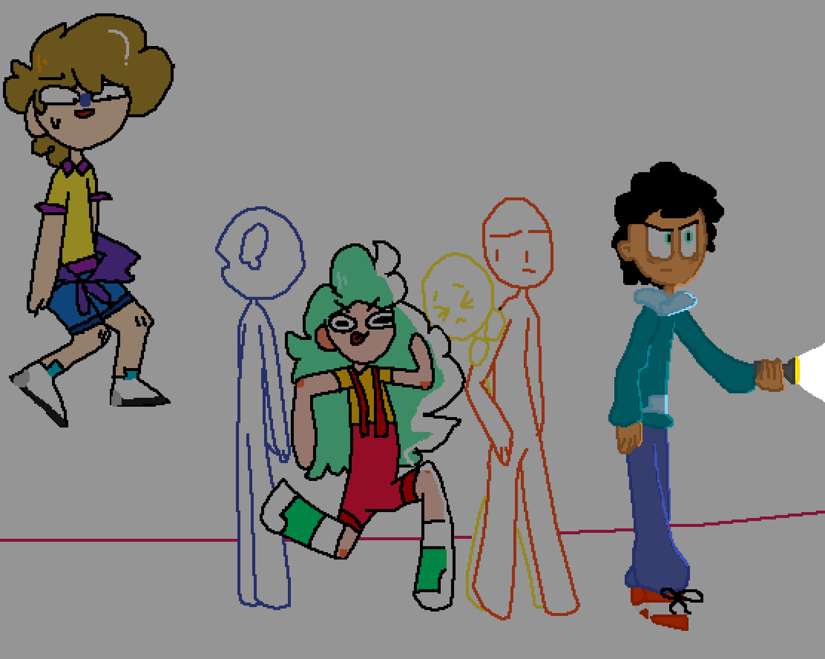 Pixilart - Haunted Camp by rainbowmeat