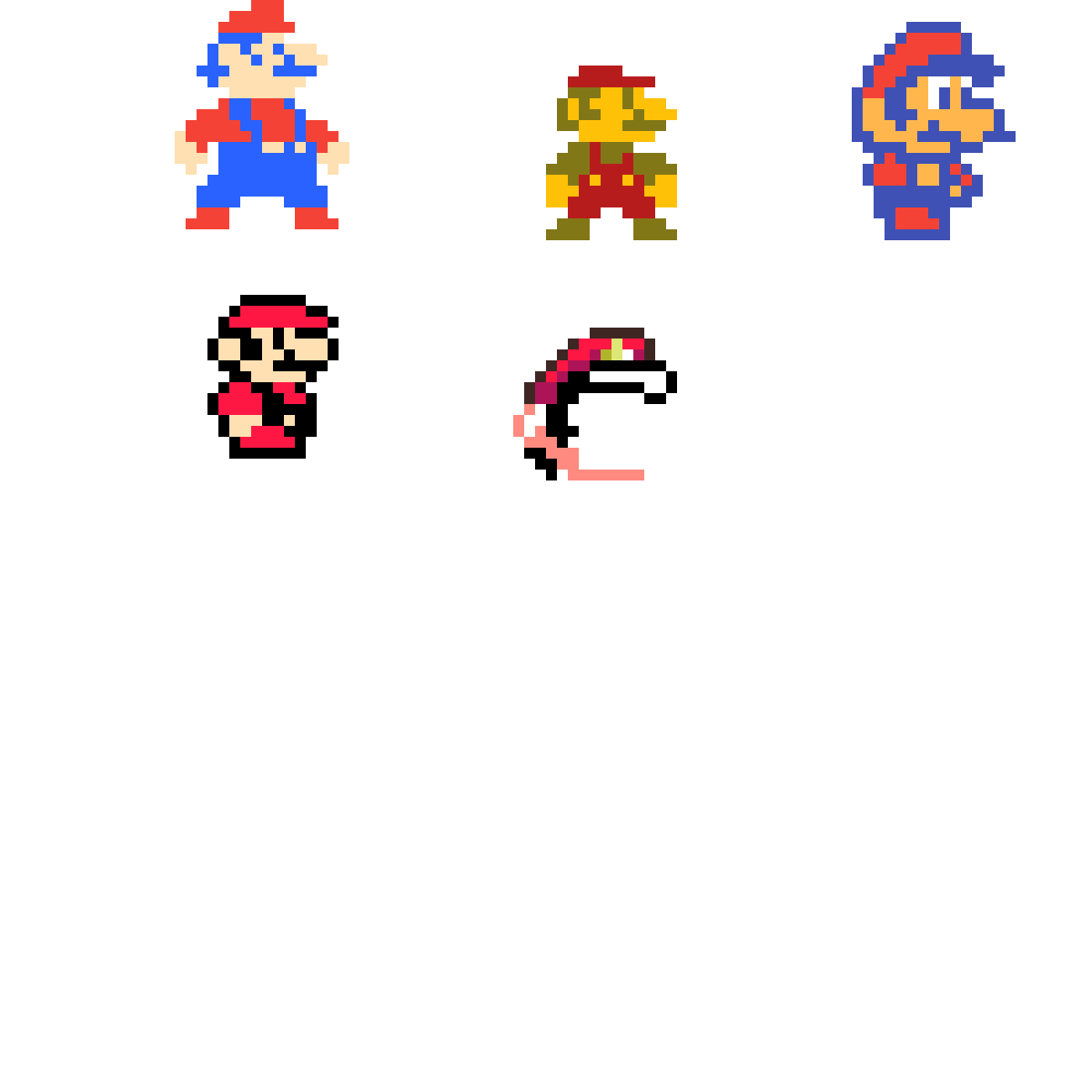 Pixilart - Evolution of Mario by Supercat1198