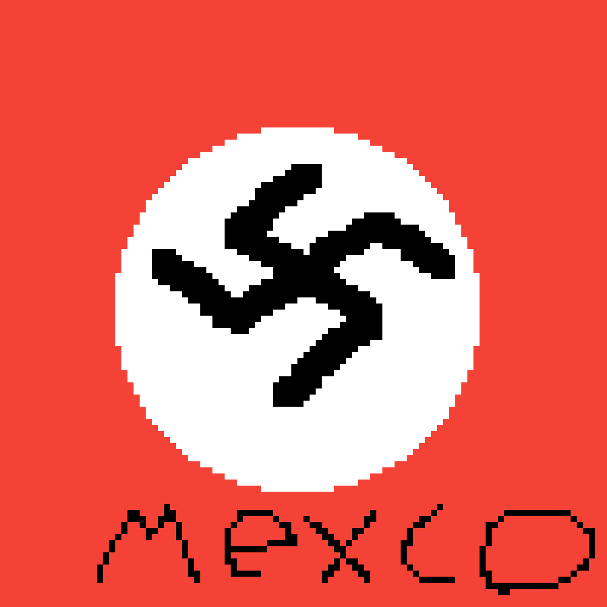 Nazi Flag Pixel Art