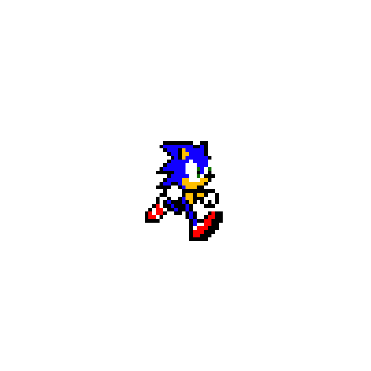 Pixilart - Sonic Walking by Sonic-Gamer