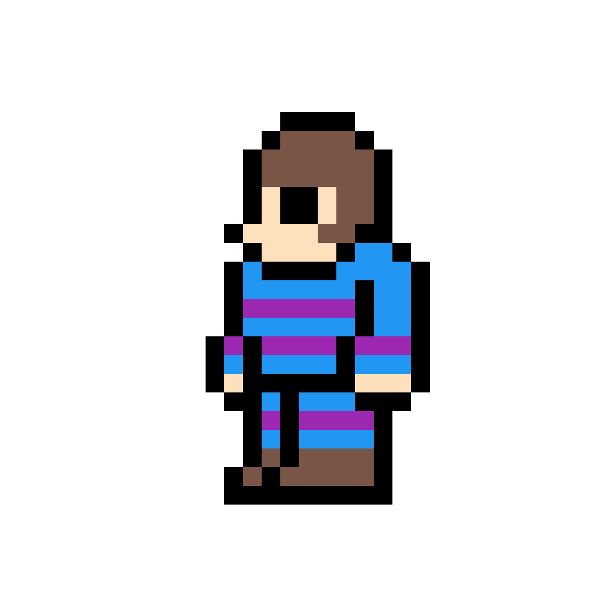 Editing Terraria frisk - Free online pixel art drawing tool - Pixilart