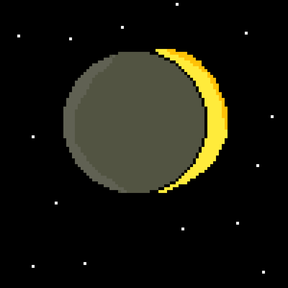Editing solar eclipse - Free online pixel art drawing tool - Pixilart