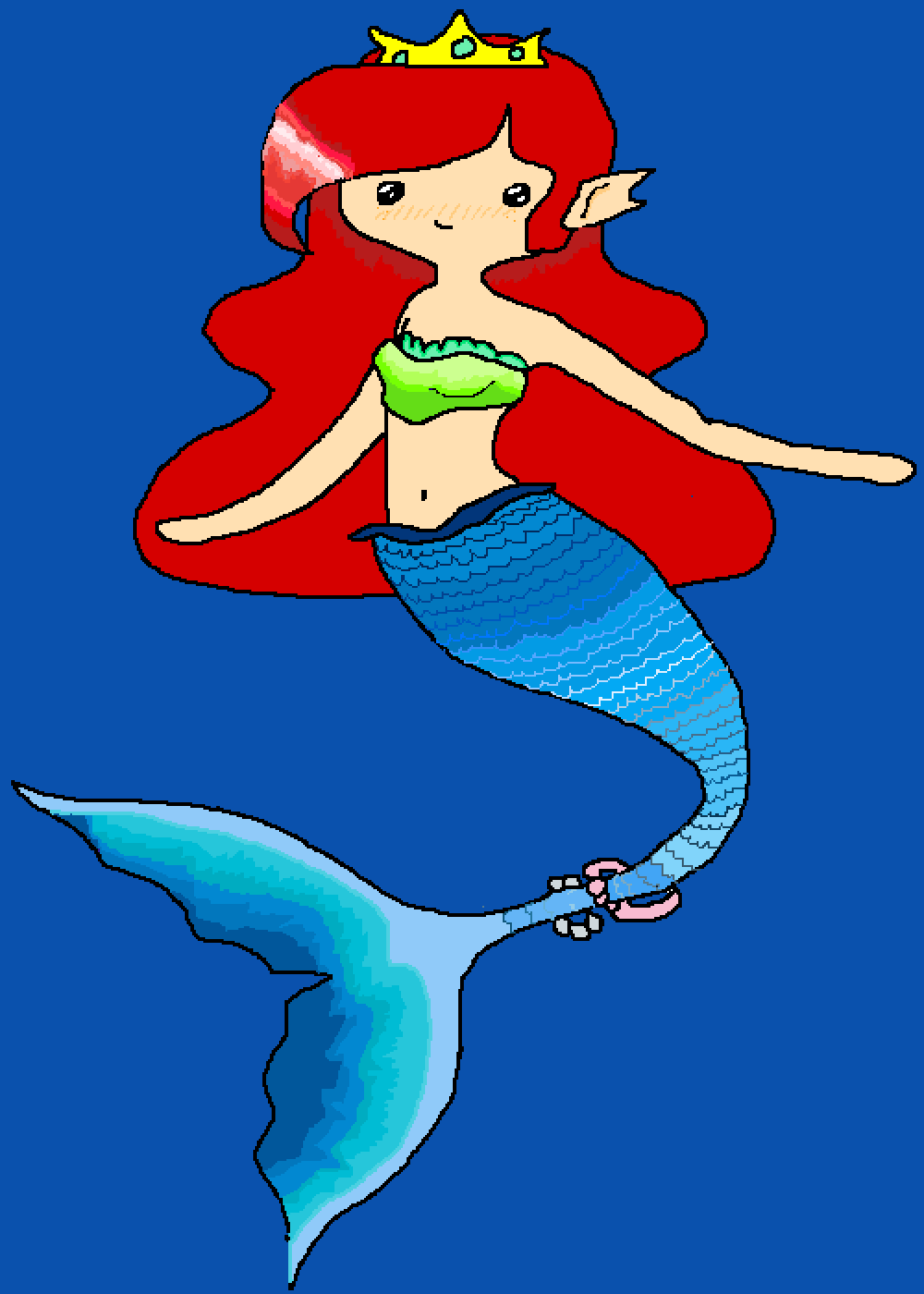 Editing Mermaid recolor - Free online pixel art drawing tool - Pixilart