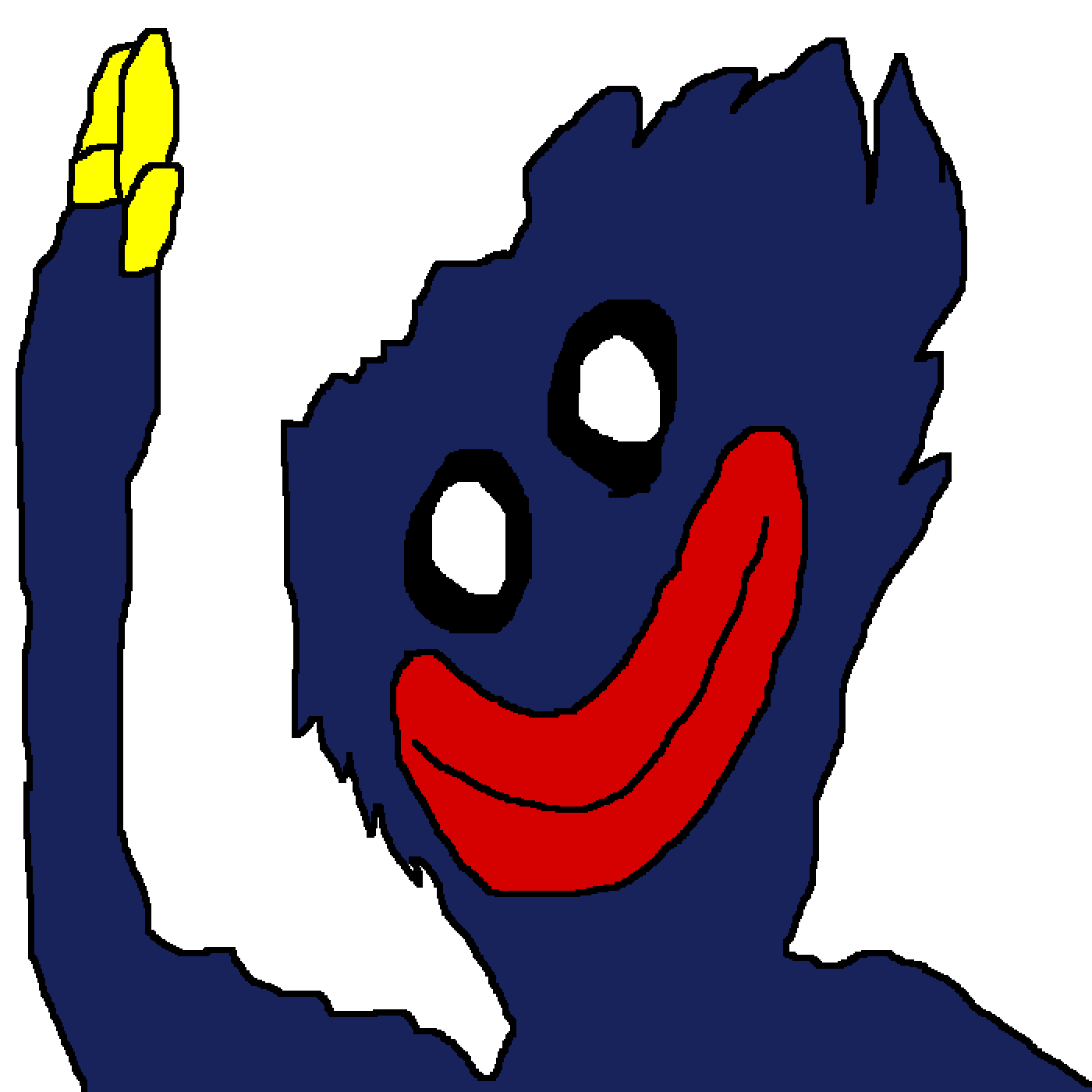 Pixilart - Huggy Wuggy Base by funsized-whitty